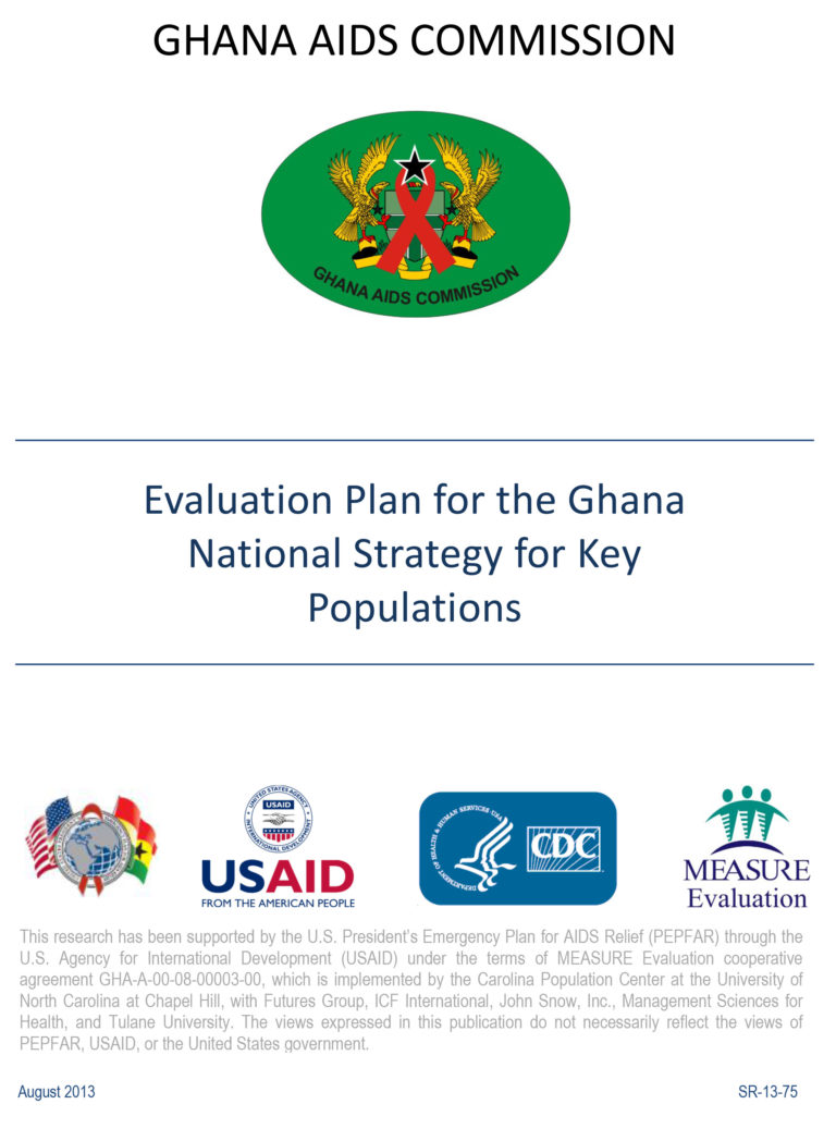 Evaluation Plan for the Ghana National Strategy for Key Populations - DataForImpactProject