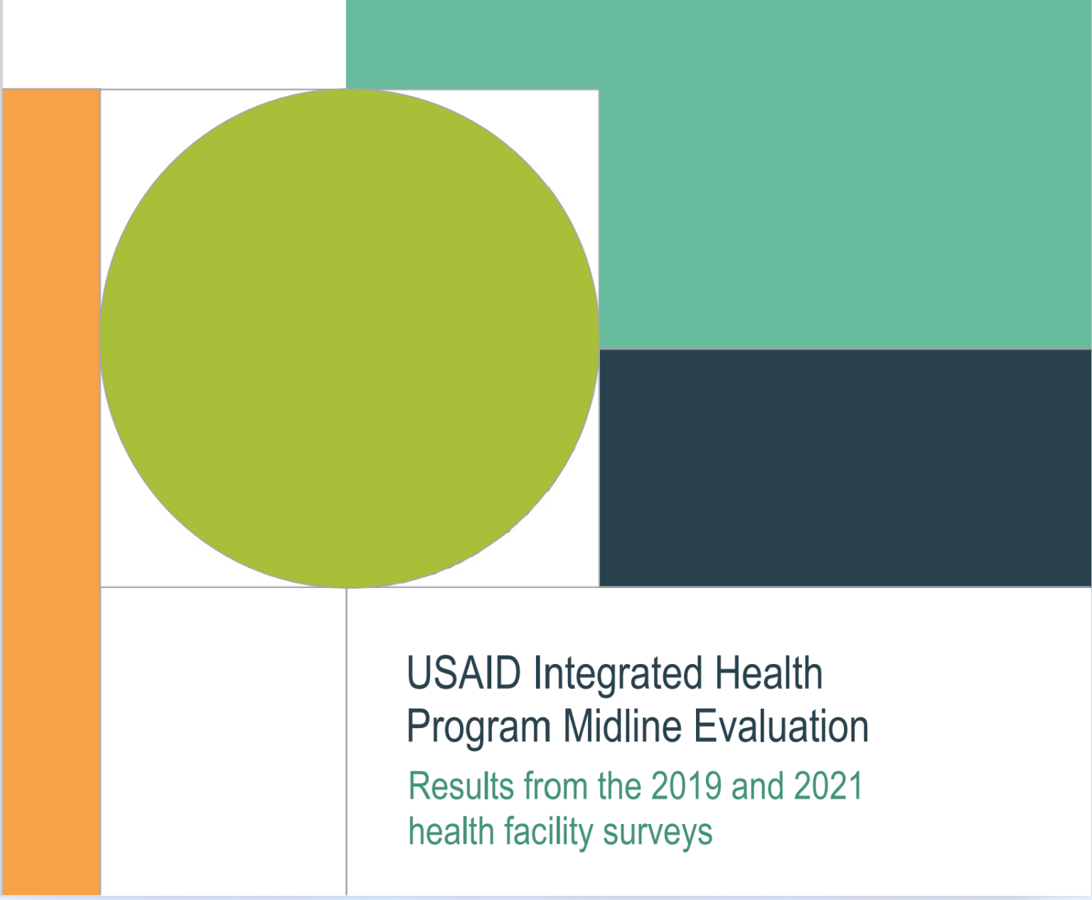 USAID Integrated Health Program Midline Evaluation: Results from the ...