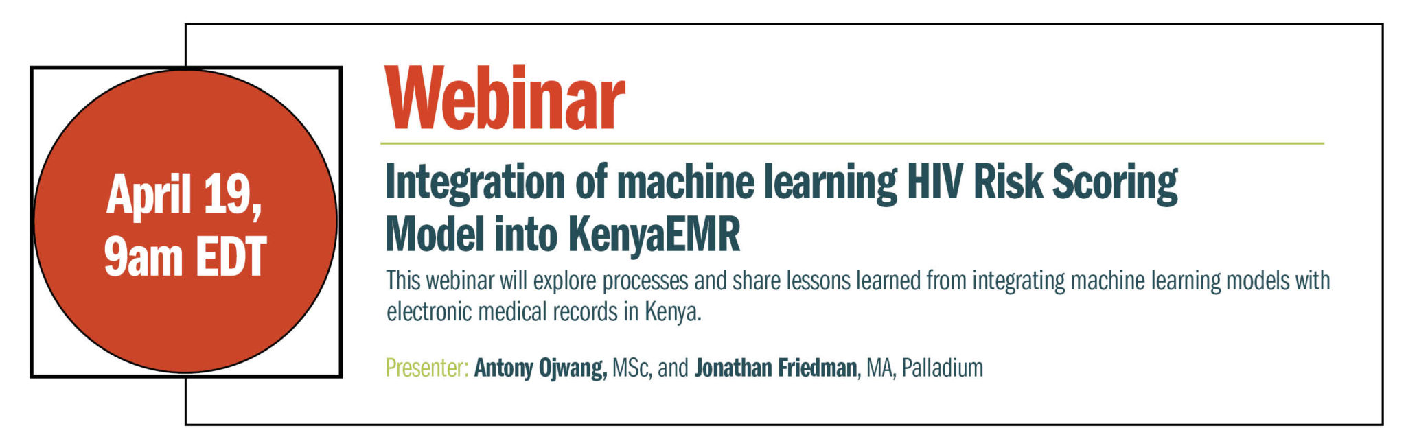 Integration of Machine Learning HIV Risk Scoring Model into KenyaEMR ...