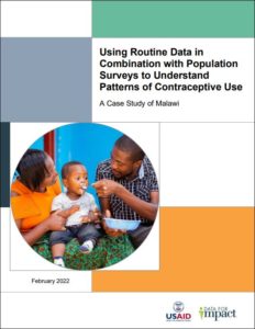 Using Routine Data in Combination with Population Surveys to Understand Patterns of ...