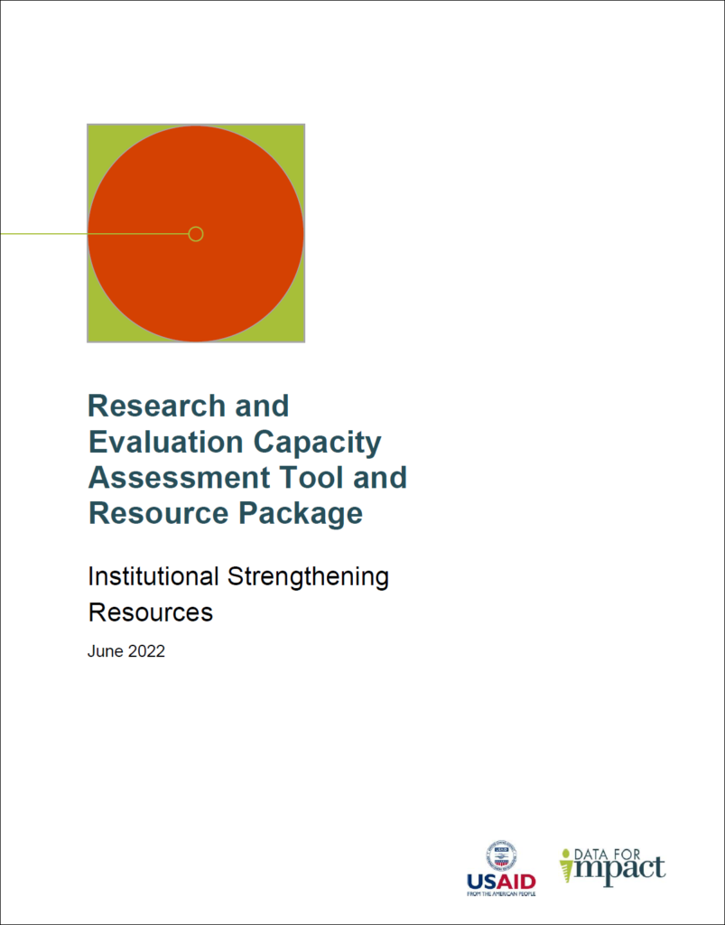 Research and Evaluation Capacity Assessment Tool and Resource Package ...