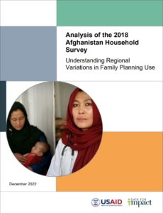 Analysis of the 2018 Afghanistan Household Survey: Understanding ...