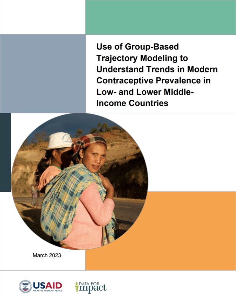 Use of Group-Based Trajectory Modeling to Understand Trends in Modern Contraceptive Prevalence ...