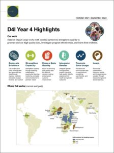 Data for Impact Year 4 Highlights - DataForImpactProject
