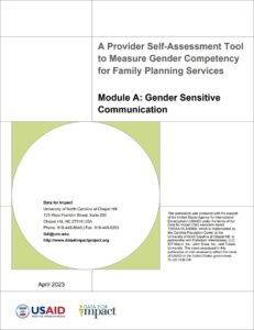 Gender Competency Tool Module A Gender Sensitive Communication