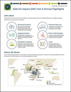 Data for Impact (D4I) Year 5 Annual Highlights - DataForImpactProject