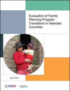 Evaluation of Family Planning Program Transitions in Selected Countries - DataForImpactProject
